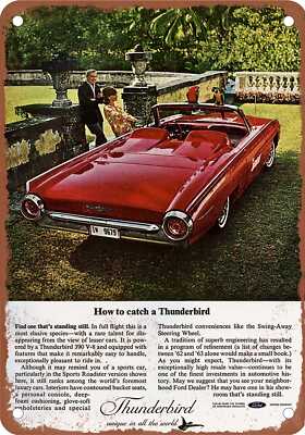 METAL SIGN - 1963 Ford Thunderbird Vintage Ad 04 - Old Retro Rusty Look ...