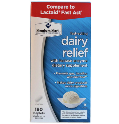 Fast Acting Dairy Relief Generic Lactaid Fast Act Lactase Enzyme ...