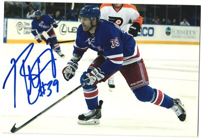 Ryan Haggerty Autographed 4x6 Color Photo New York Rangers Blue #39 B ...