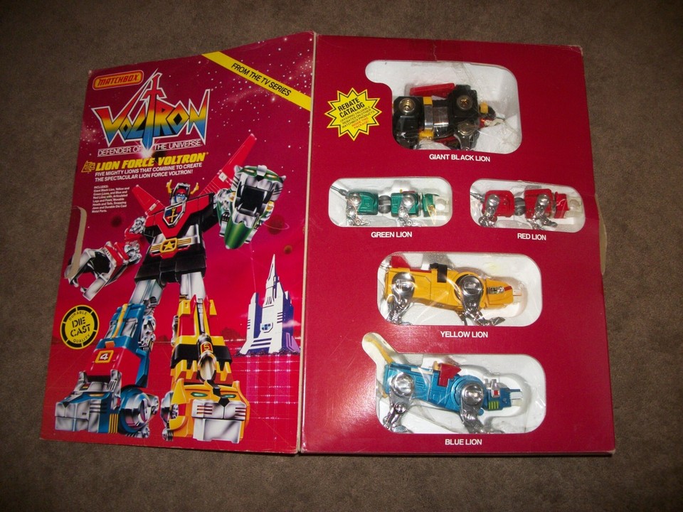 1985 MATCHBOX LION FORCE VOLTRON TV SHOW ACTION FIGURE BOXED ...