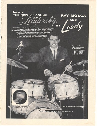 1959 LEEDY DRUMS MAGAZINE AD RAY MOSCA | eBay