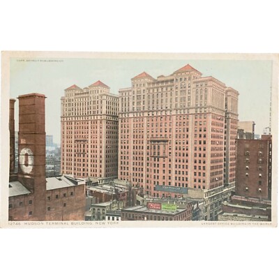 Vintage Postcard, Hudson Terminal Building, New York | eBay