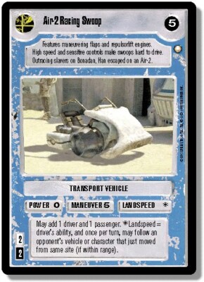 SWCCG: Air-2 Racing Swoop [Ungraded] Special Edition Star Wars CCG ...