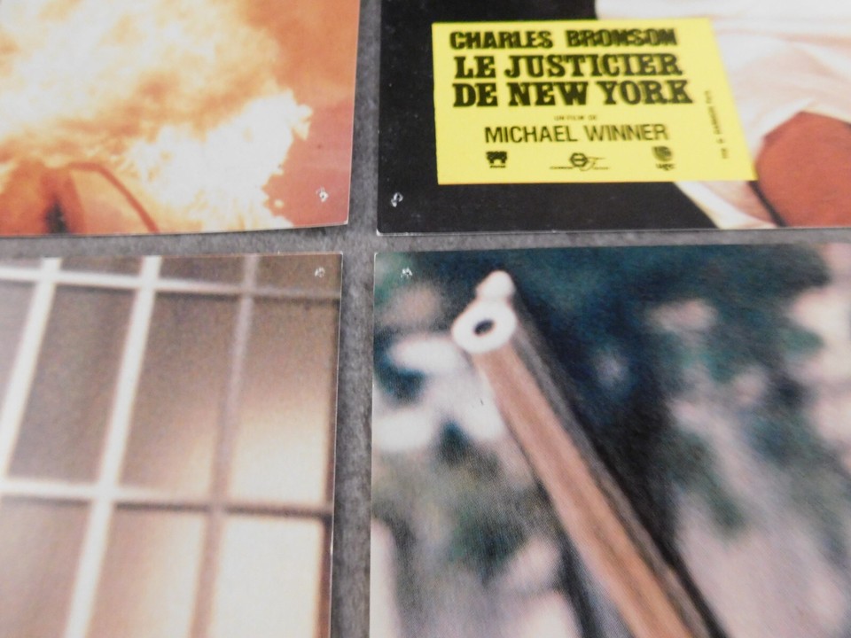 Death Wish 3 * 6 Original French Lobby Cards 8"10 1985 Charles Bronson ...