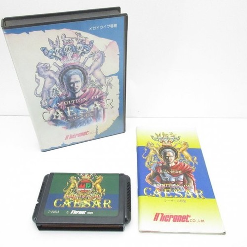 Caesar'S Ambition Of Caesar Box Manual Software F5 Mega Drive Md | eBay