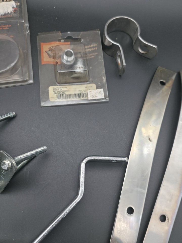Harley Davidson Random Parts Lot Mounts, Oil Pump Plug | eBay