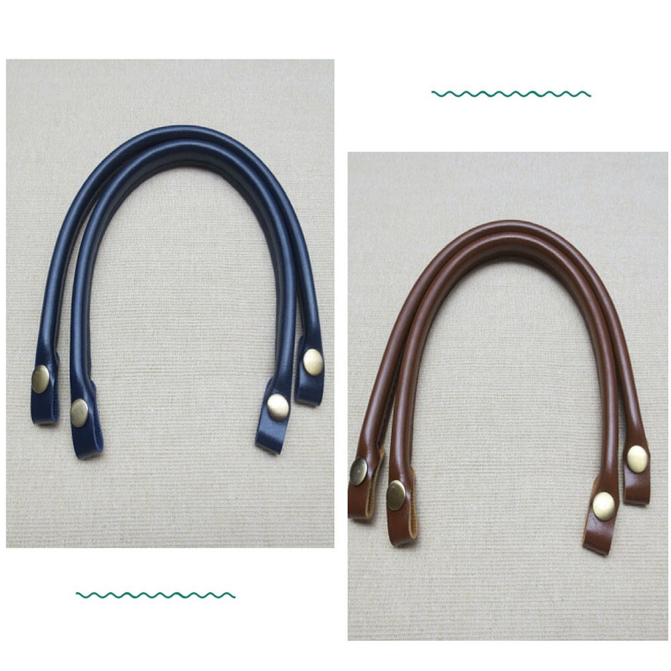 1pair Leather Bag Handles Replacement Shoulder Bag Handbag Tote Bag ...