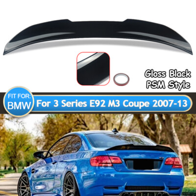 Rear Trunk Spoiler Wing Lip PSM Style Gloss Black For BMW E92 M3 Coupe ...