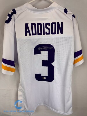 Jordan Addison Minnesota Vikings Authorized Signature NFL Football Rep ...