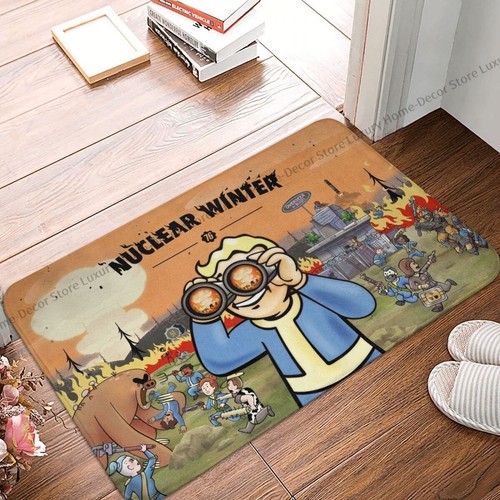 Fallout Game Bath Carpet Winter Flannel Mat Welcome Doormat Home Decor ...