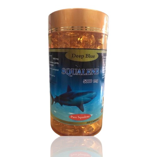 Deep Blue Squalene Pure 5000 ml Shark Liver Oil Supplement 360cap Boost ...
