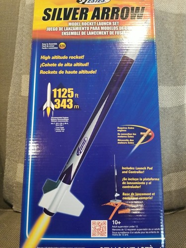 Estes Model Rocket Launch Set Silver Arrow 1424 New In Box NIB | eBay