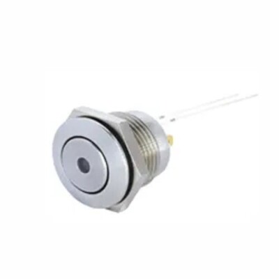 DECA 16mm Flush Vandal Resistant Maintained Switch LED 12V Red F12S1 ...