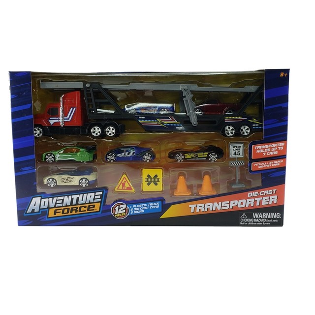 Adventure Force 12-piece Die-cast Vehicle TRANSPORTER Set for sale ...