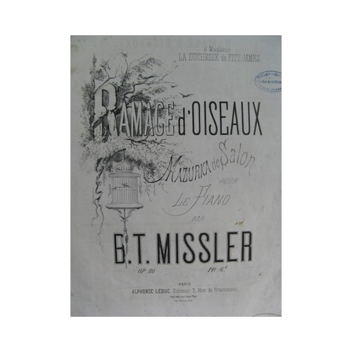 Missler B. T. Bird Ramage Piano | eBay