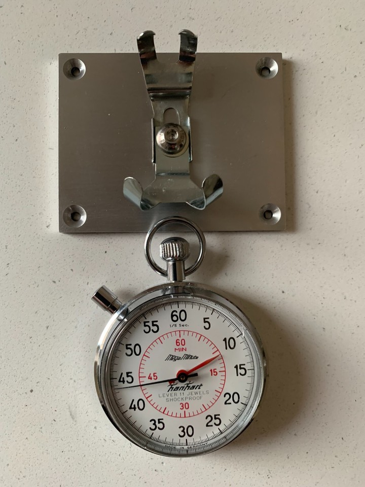 Vintage Hanhart Mega Minute Mechanical Stopwatch Dashboard Rally Timer ...