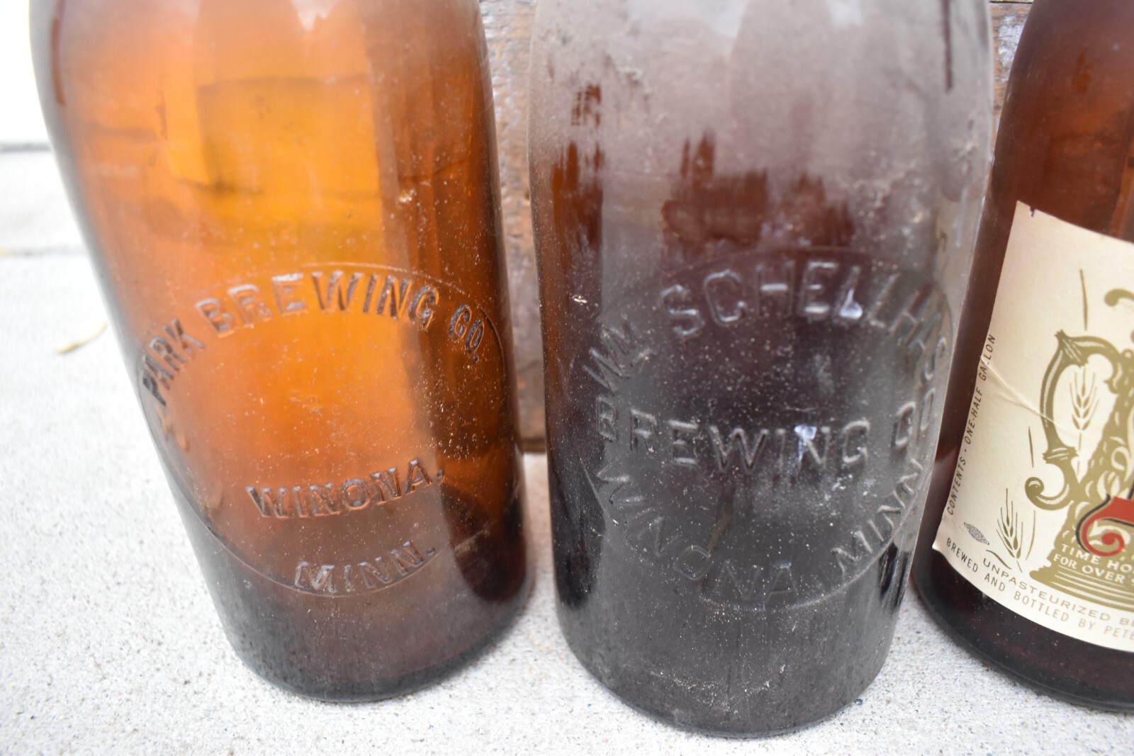 RARE Vintage BUBS SCHELLHAS PARK BREWERY BEER Winona MN Picnic Crate ...