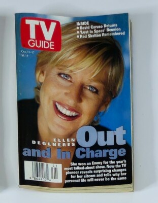 TV Guide Magazine October 11 1997 Ellen DeGeneres NY Metro Ed. No Label ...