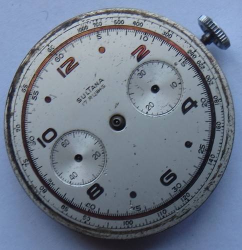 Landeron cal 48 chronograph mens wristwatch movement & dial 35 mm. in ...