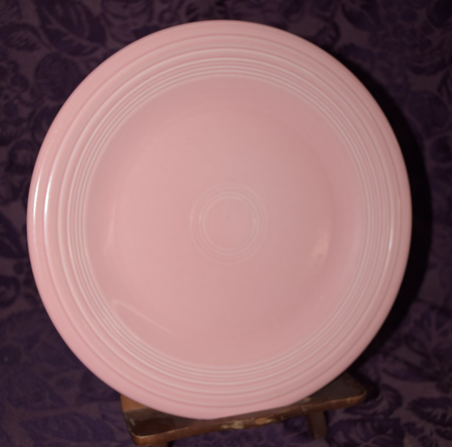 Fiesta 10 1/2" Classic Rim Dinner Plate - Rose Pink Genuine Fiesta HLco ...