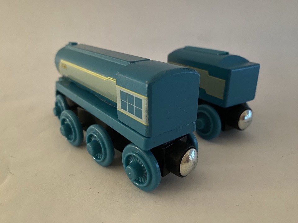Thomas & Friends Wooden Railway Connor Engine & Tender Train Wood EUC ...