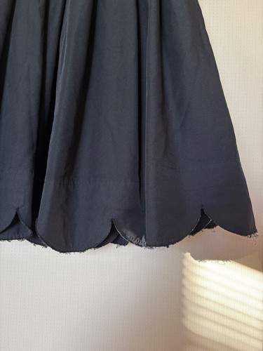 Comme Des Garcons Scallop Skirt Tuck Dark Navy S | eBay