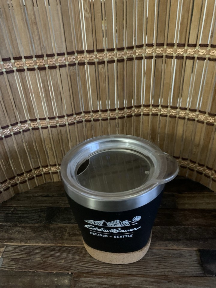 Eddie Bauer Double Wall Stainless Steel Tumbler Coaster Cork Removable ...
