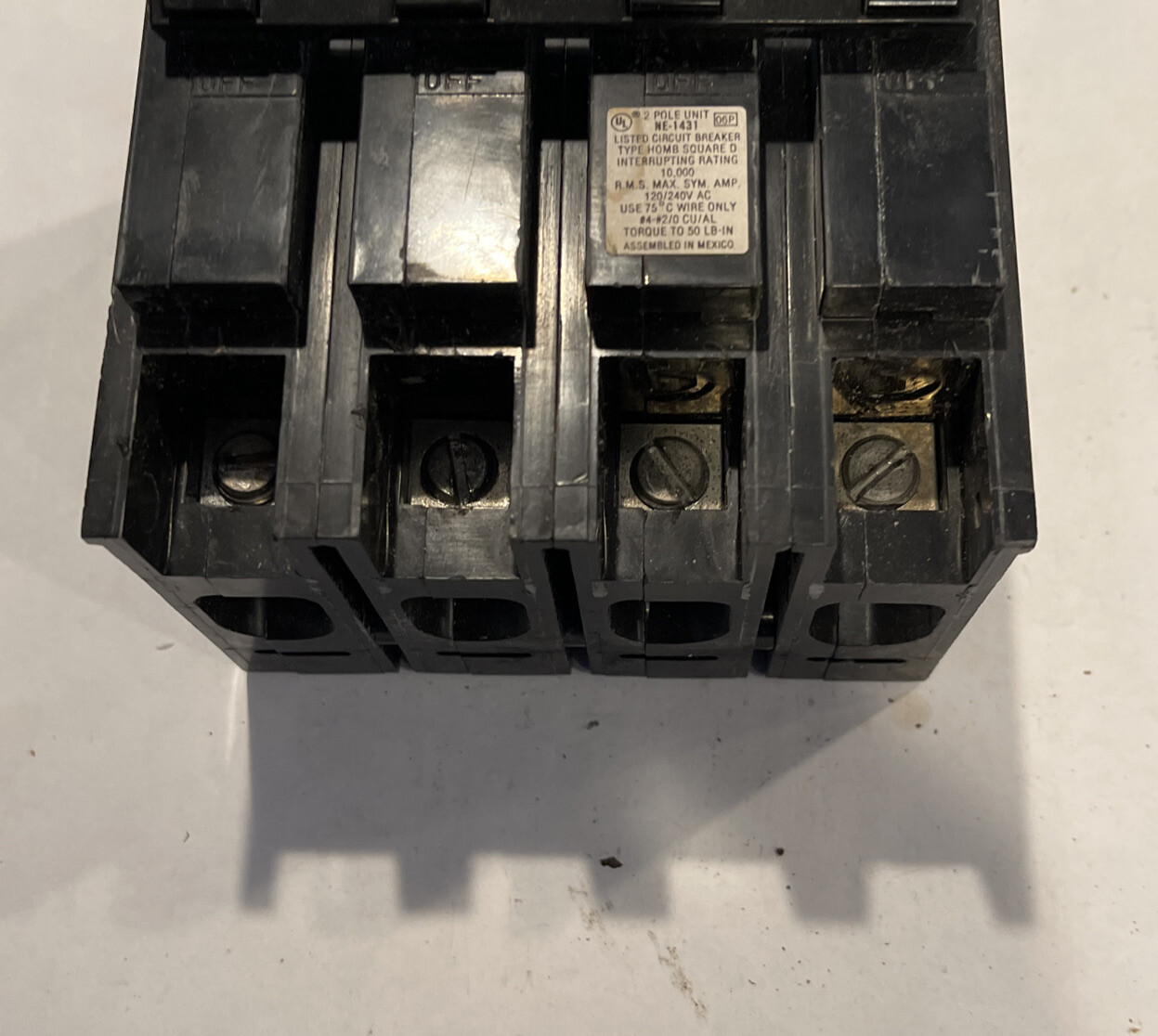 Square D HOM2150 4 Pole 150 Amp 120/240V Circuit Breaker PRIORITY SHIPS ...