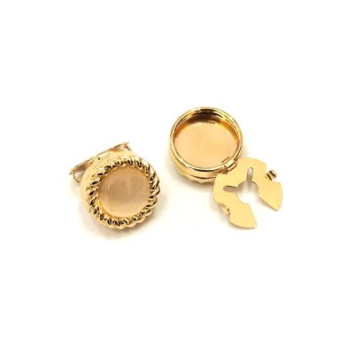 Button Covers Cufflinks for Men Woman, Gold Button Covers for Mens ...