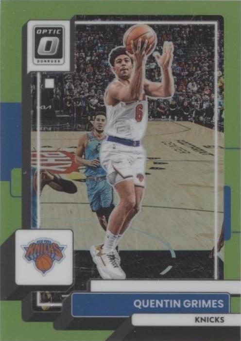 2022-23 Panini Donruss Optic - Quentin Grimes #2 Lime Green Prizm /149 ...