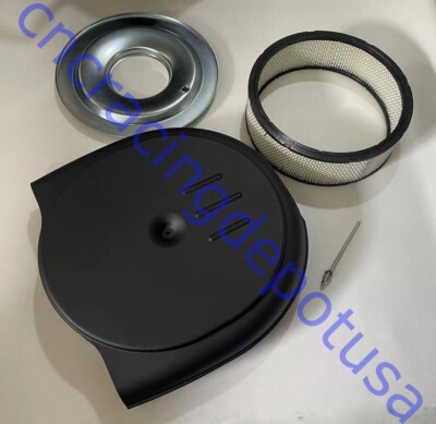 Cadillac Oldsmobile Retro Black Steel Air Cleaner 1951-56 Batwing Style ...