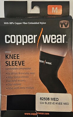 COPPER WEAR KNEE SLEEVE - 62508 MEDIUM - BLACK - NB | eBay