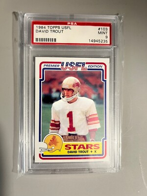 1984 Topps USFL #103 David Trout PSA 9 MINT Philadelphia Stars | eBay