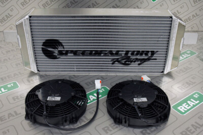 SpeedFactory Tucked Radiator K20 K24 K Series -16an Radiator Dual Fans ...