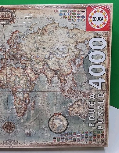Educa World Map 4000 Piece Jigsaw Puzzle From Spain - Sealed | eBay