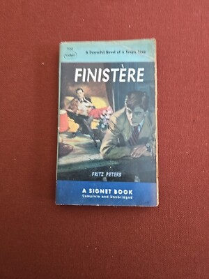 FINISTERE 1952 FRITZ PETERS 1st Print SIGNET VINTAGE PULP NOVEL GAY ...