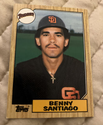 1987 Topps Traded Baseball Benny Santiago Card # 109T San Diego Padres ...