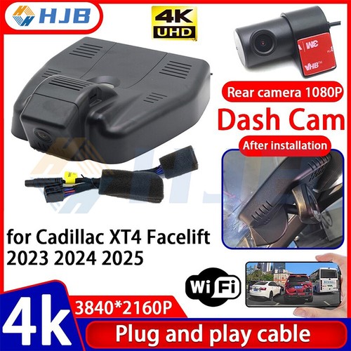 4K 2160P Wifi Car DVR Dash Cam Camera for Cadillac XT4 Facelift 2023 ...
