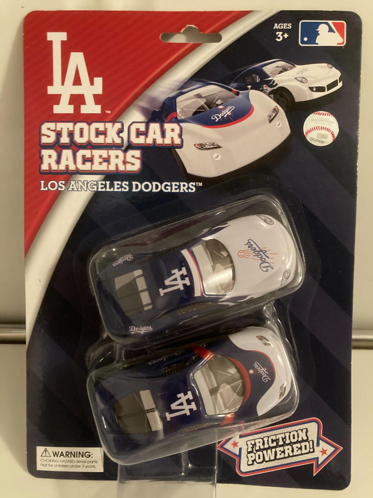 Los Angels Dodgers 2 Pack Stock Car Racers Friction-powered DGL Toys ...