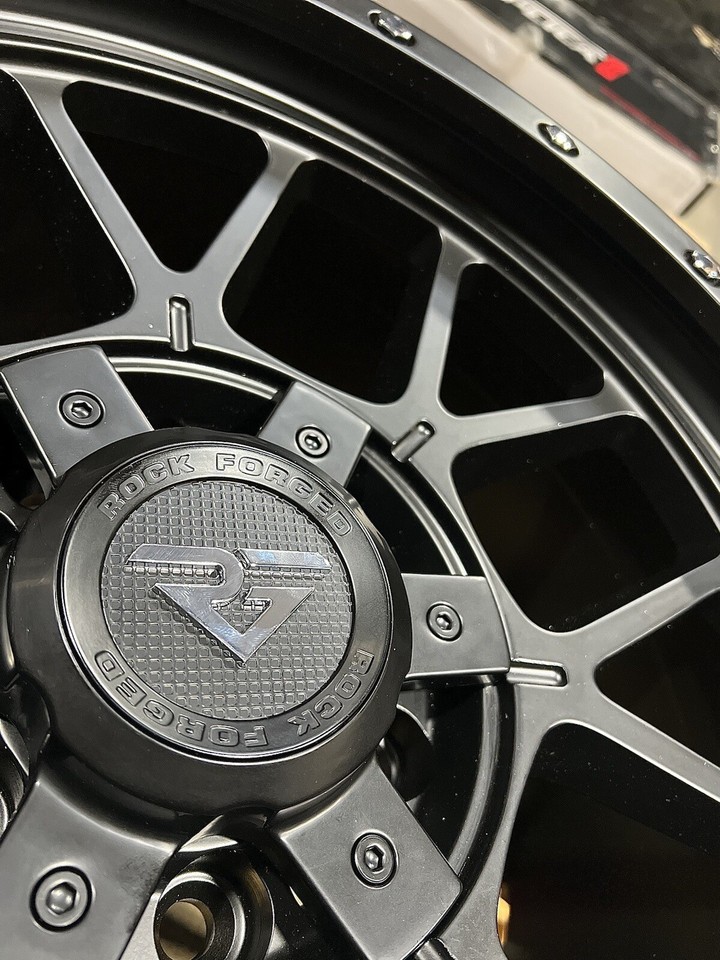 20 x10” Matte Black Rock Forged FF15 Wheels fits 2018 2004 RAM 1500 5x5 ...