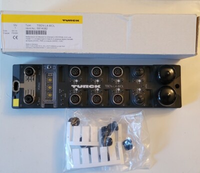 TURCK TBEN-L4-8IOL Compact Multiprotocol I/O Module for Ethernet New ...