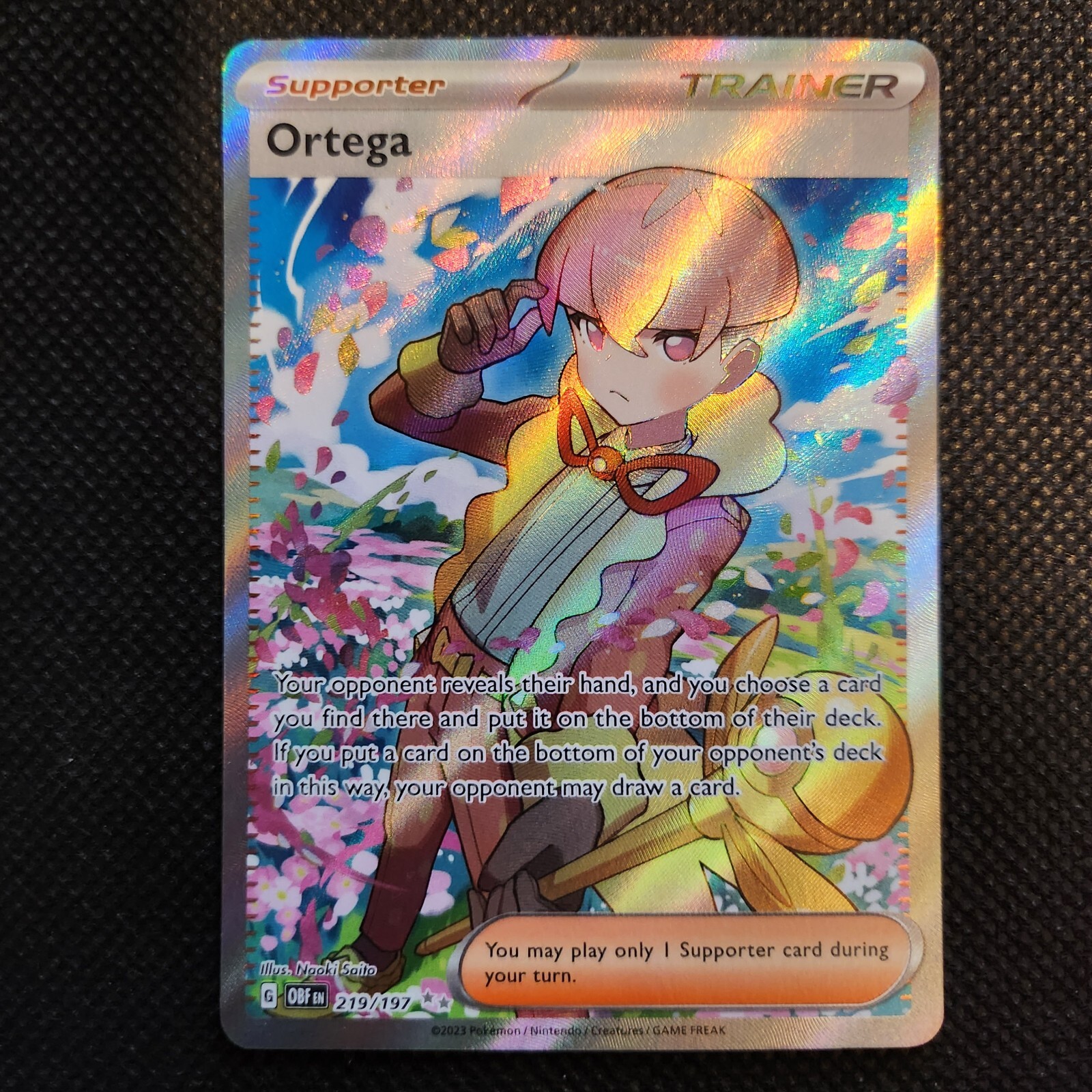Ortega 219/197 Ultra Rare Full Art Pokemon TCG Obsidian Flames NM | eBay