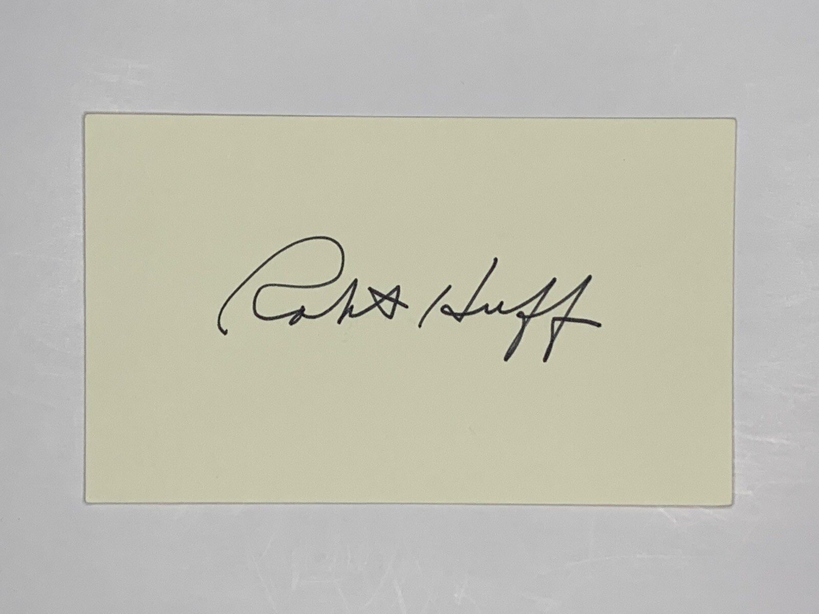 Robert Huff American Poet Author Signed 3x5 Card | eBay