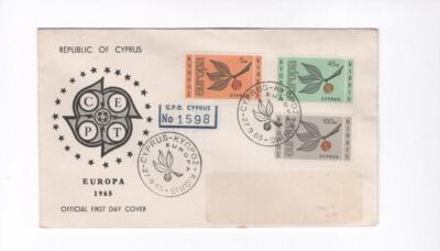 Registered first day cover, Cyprus, Scott #262-4, Europa CEPT, 1965 | eBay