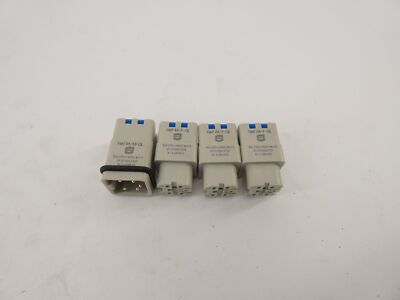 *Lot of 4* Harting Han-4A-F-QL Female Quick Lock Han 4A-M-QL 10A 230/400V | eBay