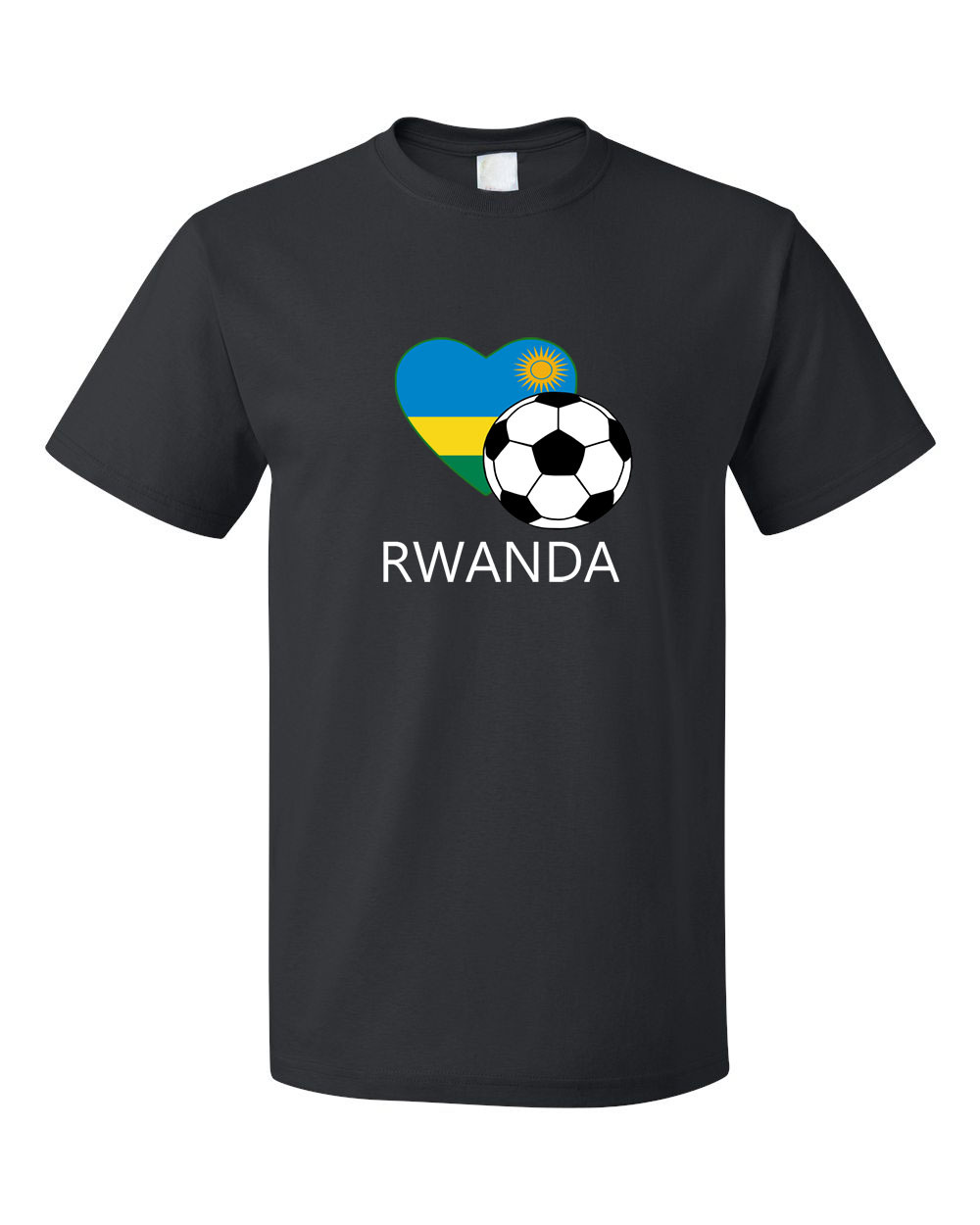 Rwanda Soccer Team Football Futbol Unisex Black T-Shirt Tee Top | eBay