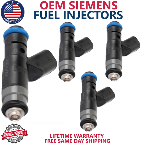PACK OF 4 GENUINE SIEMENS FUEL INJECTORS FOR 2004-2006 CHRYSLER & DODGE ...