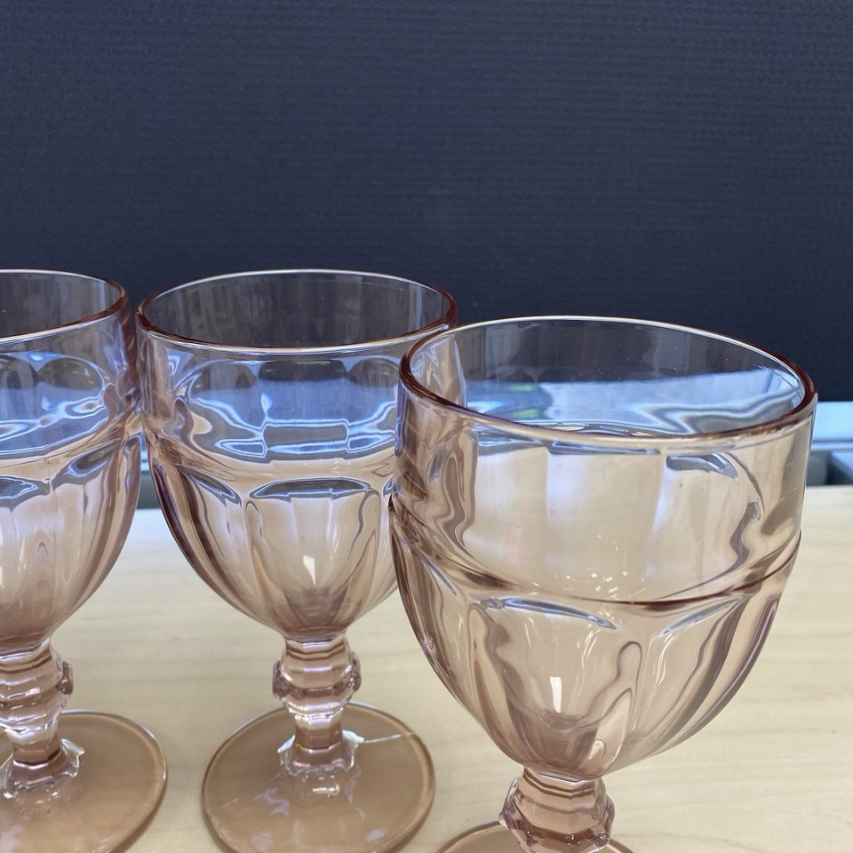 Libbey Set Of 4 Duratuff Gibraltar Pink Iced Tea Glasses Plum Pink ...