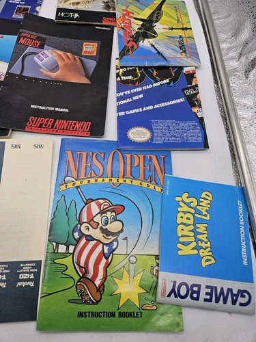 Lot Of Super Nintendo Controller Boxes SNES Manuals NES GAME BOY KIRBY | eBay
