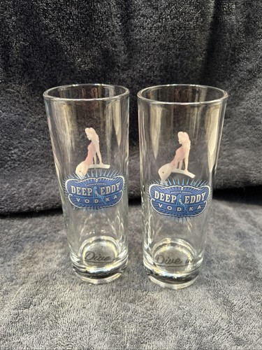 2 Deep Eddy Classic American Vodka Dive In Blue Pinup Swimsuit Girl ...